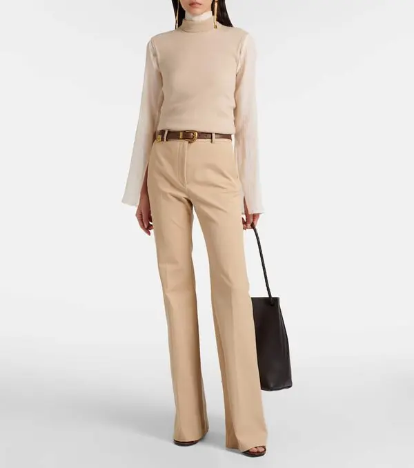 JOSEPH Tafira Gabardine Flared Pants