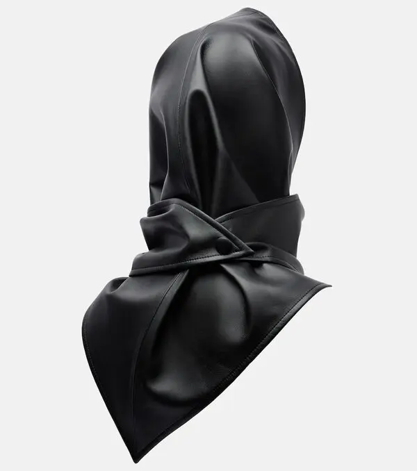 Nour Hammour Leather Hood
