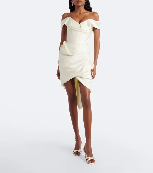JIMMY CHOO Elsy 70 Ivory Satin Sandals - White