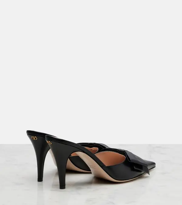 Valentino Garavani Leather Mules - Black