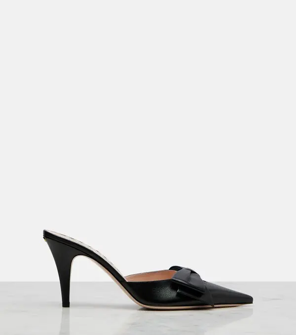 Valentino Garavani Leather Mules - Black