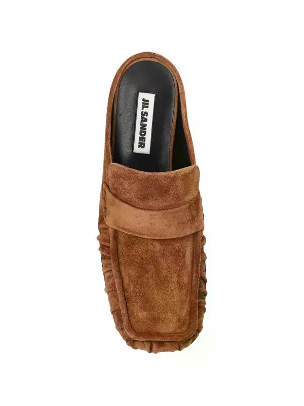 JIL SANDER Sabot Suede Mules