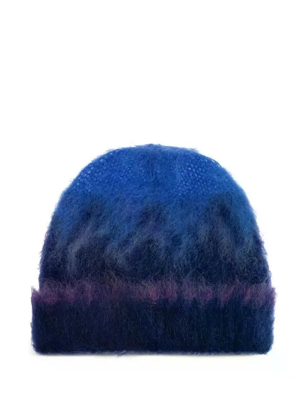 Isabel Marant Mohair Wool Beanie Hat - Blue