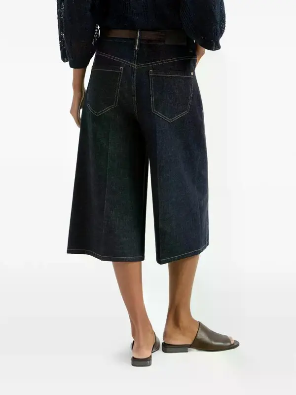 Brunello Cucinelli Belted Denim Shorts