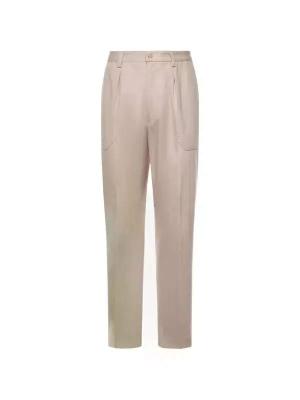 Eleventy Pleated Trousers - Neutrals