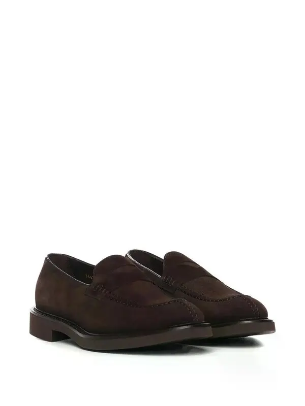 DOUCAL'S Panelled Suede Loafers