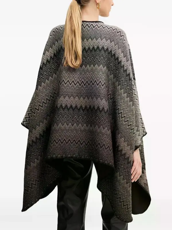 Missoni Chevron Knitted Poncho