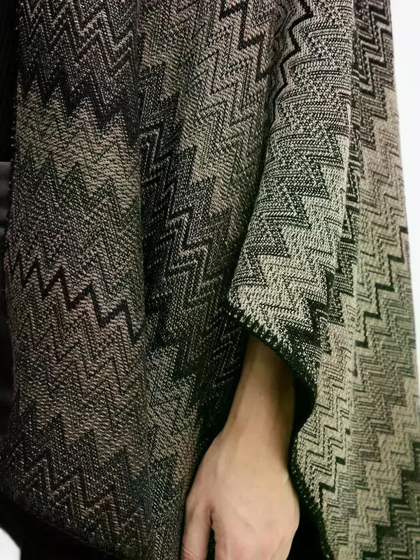Missoni Chevron Knitted Poncho