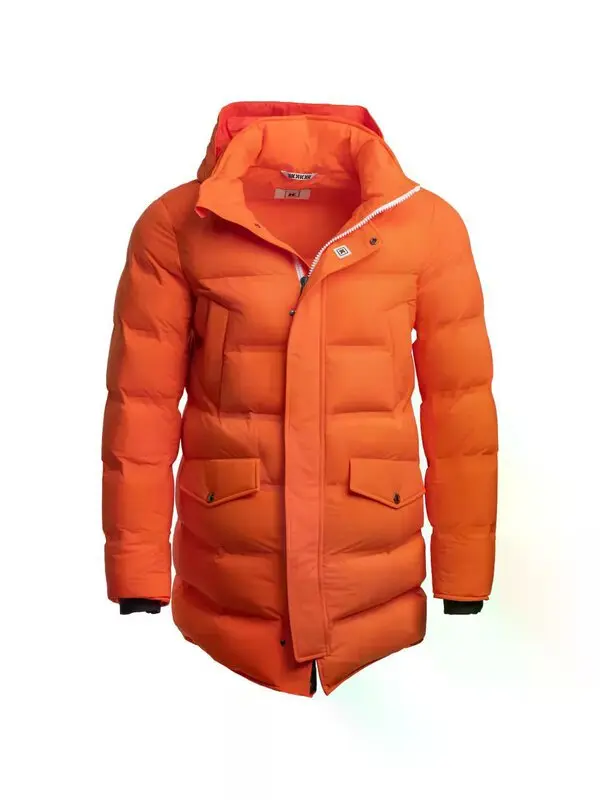 Kiton Hekla Puffer Coat - Orange