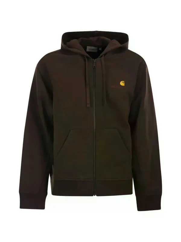 Carhartt Work In Progress Zip Hoodie - Brown