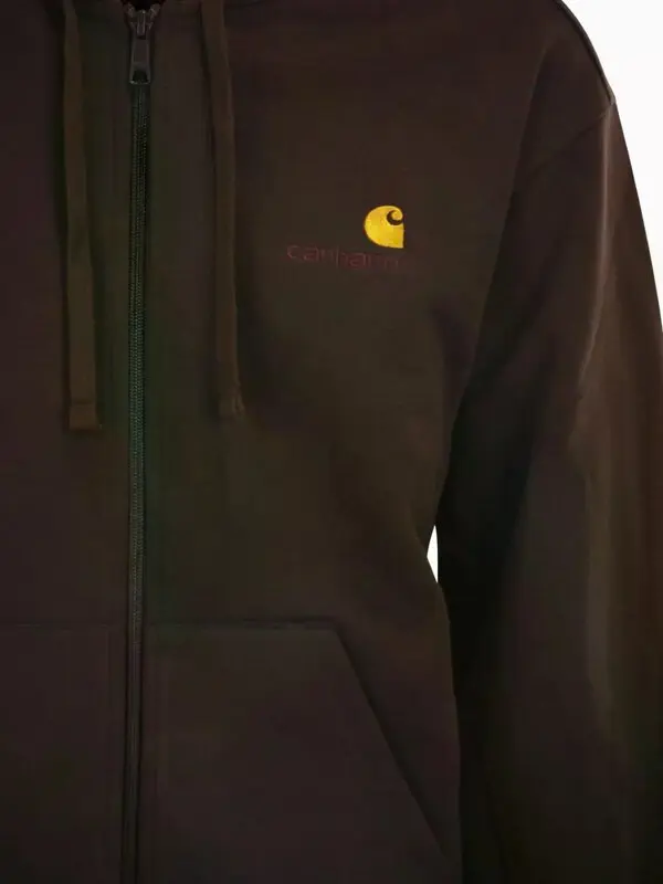 Carhartt Work In Progress Zip Hoodie - Brown
