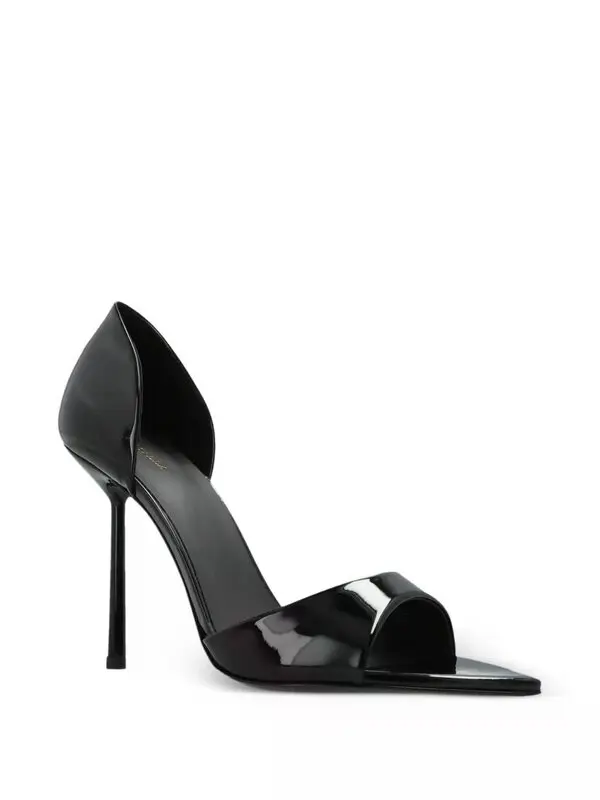 LE SILLA Pointed Open-toe Stiletto Pumps - Black