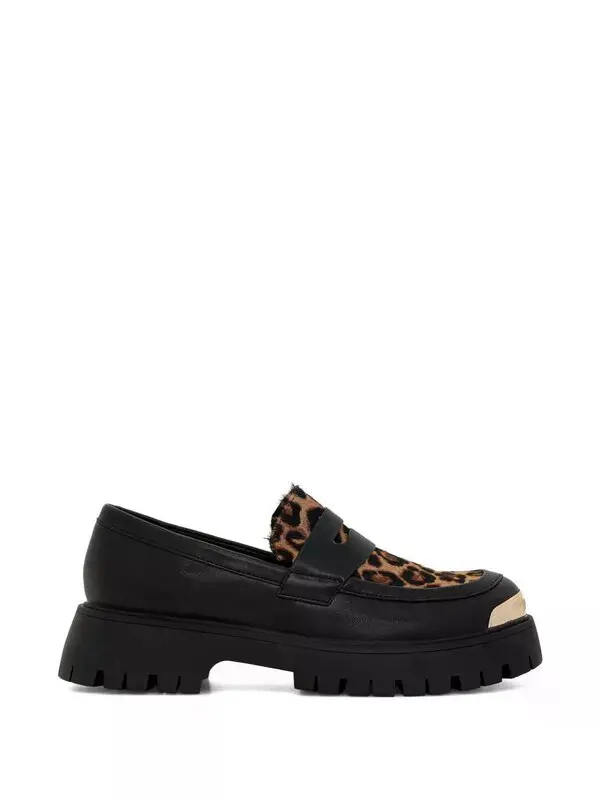 Just Cavalli Leopard-print Metal-toe Loafers