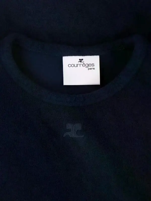 COURREGES Logo T-shirt - Blue