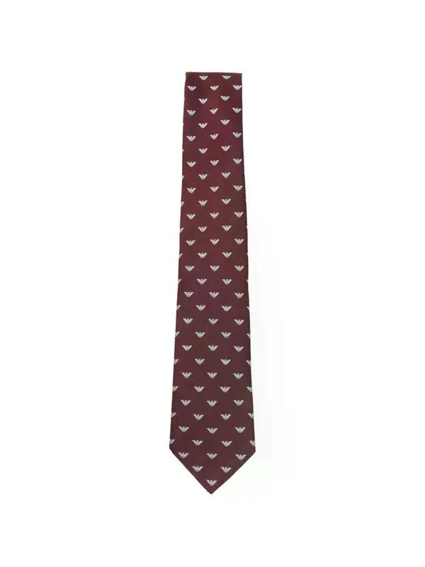 Emporio Armani Logo-motif Tie - Red