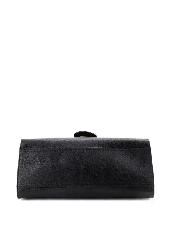 Gucci Gg Marmont Top Handle Satchel - Black