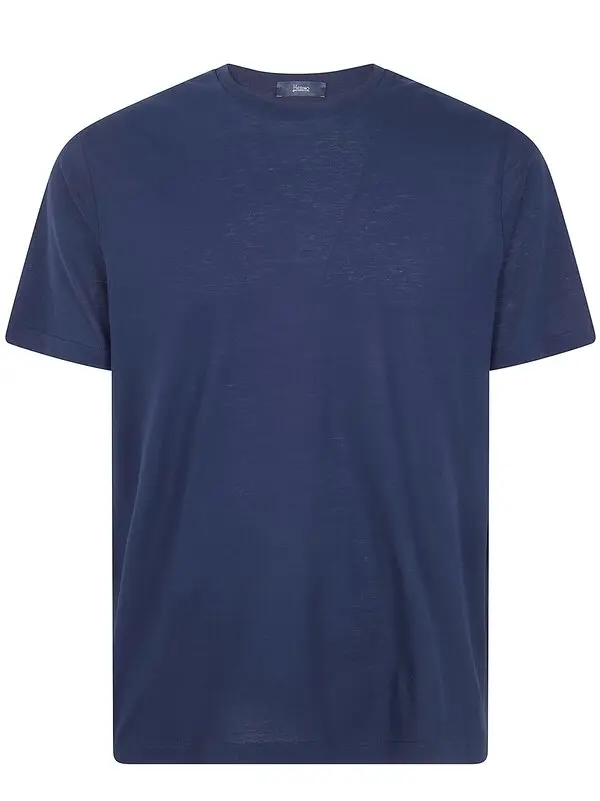 Herno Crepe De Chine T-shirt - Blue