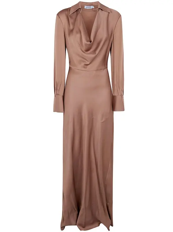 Simkhai Adelle Long Sleeve Gown - Brown