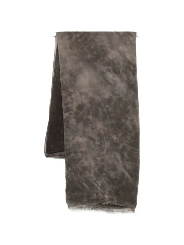 Avant Toi Austen" Faded Effect Light Wool Scarf 100x200 - Brown