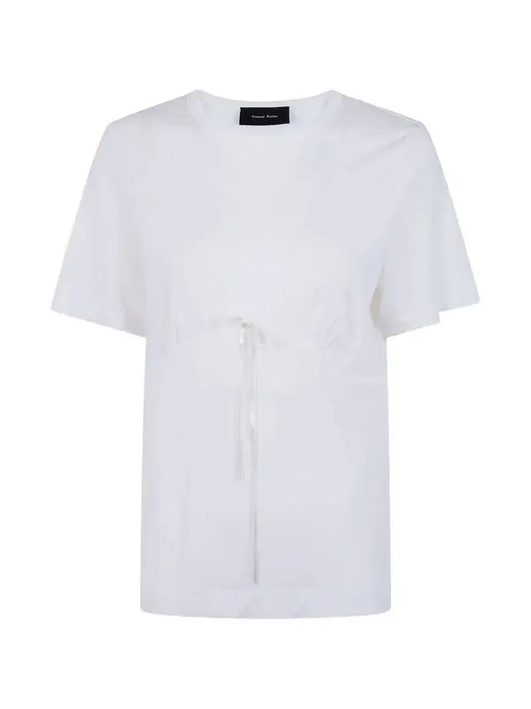 Simone Rocha Gathered Bust Bow T-shirt