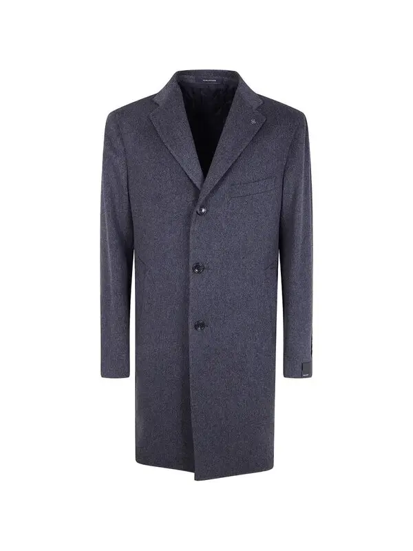 Tagliatore Classic Fit Virgin Wool Coat - Gray