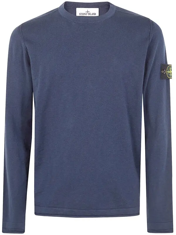 Stone Island Crew Neck Sweater - Blue