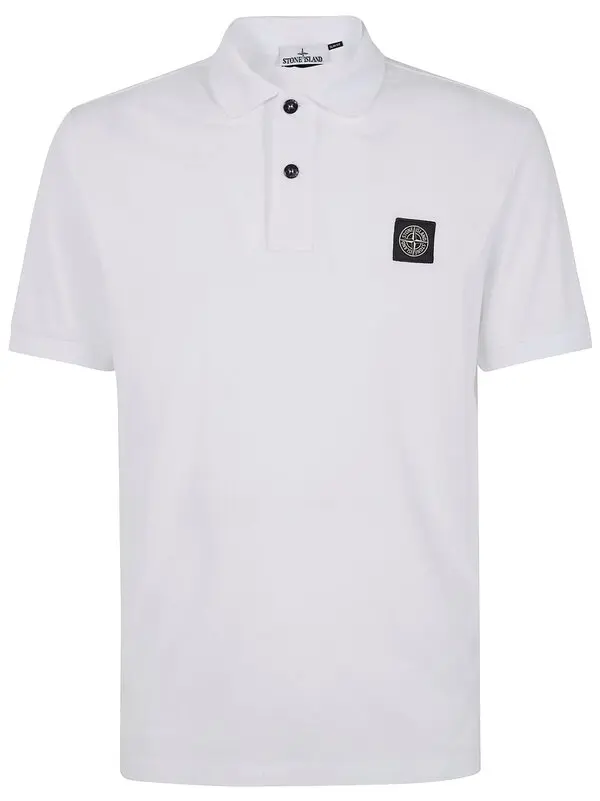 Stone Island Short Sleeves Polo Shirt - White