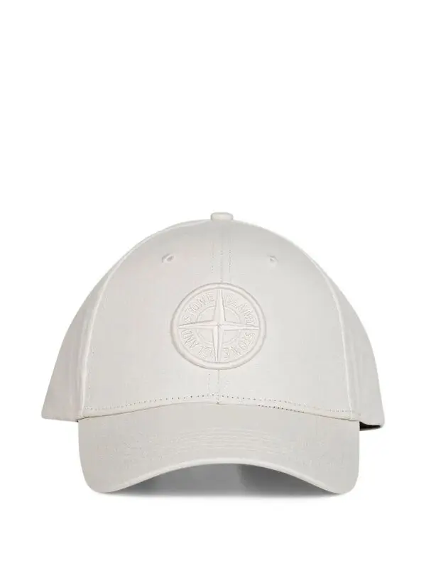 Stone Island Cotton Baseball Cap - White
