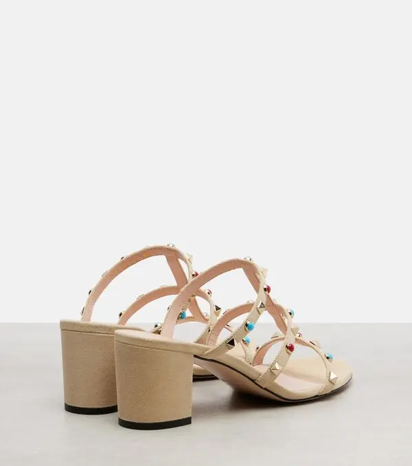 Valentino Garavani Embellished Suede Sandals