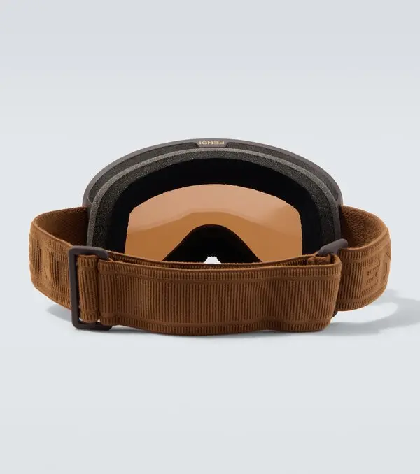 Fendi Logo Ski Goggles - Brown