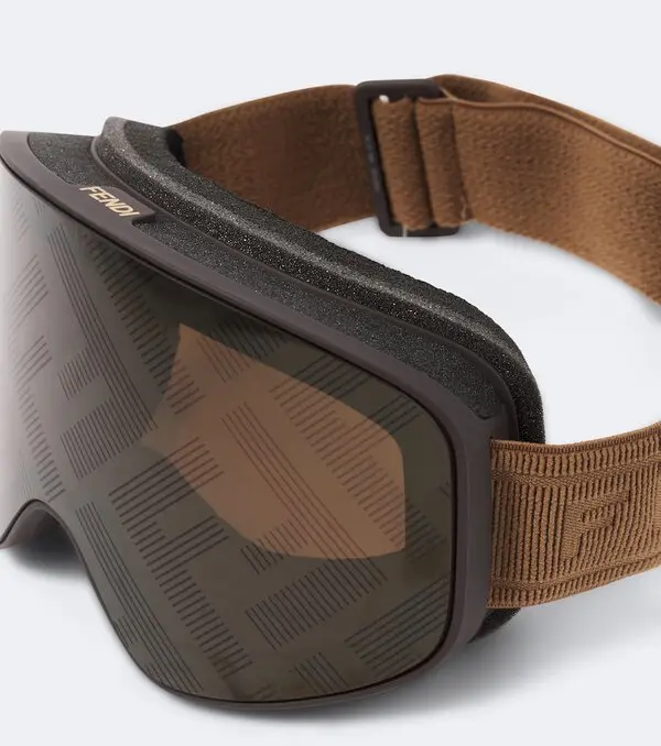 Fendi Logo Ski Goggles - Brown