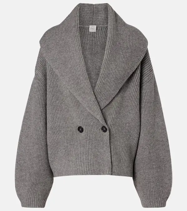 TOTEME Wool-blend Cardigan - Grey