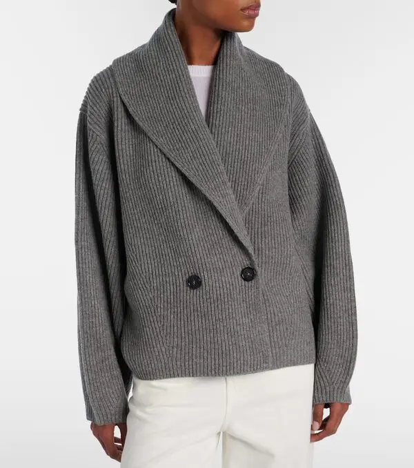 TOTEME Wool-blend Cardigan - Grey