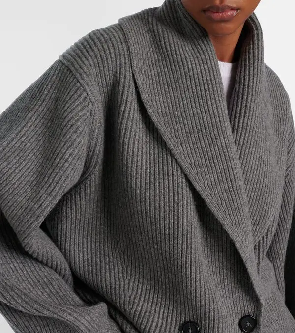 TOTEME Wool-blend Cardigan - Grey
