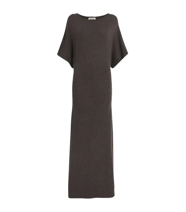 Staud Wool-blend Amelie Midi Dress