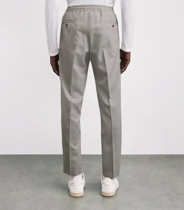 Corneliani Virgin Wool Drawstring Trousers