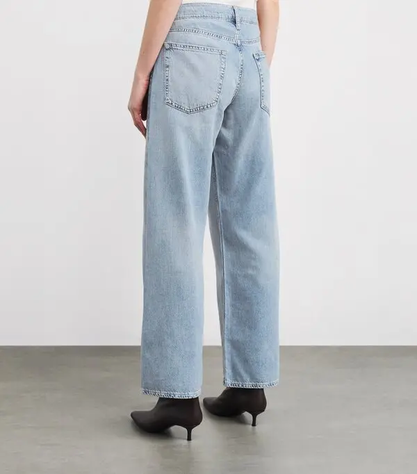 Rag & Bone Saige Low-rise Straight Jeans - Blue