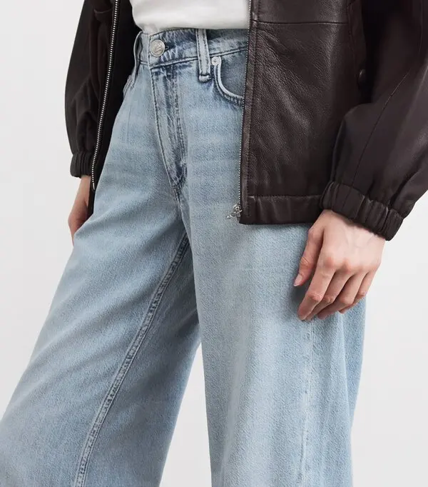 Rag & Bone Saige Low-rise Straight Jeans - Blue