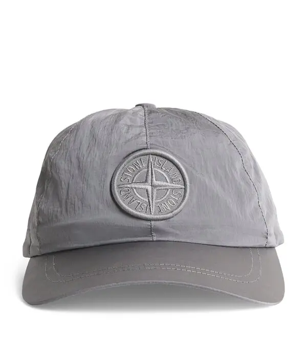 Stone Island Logo Baseball Cap - Grey