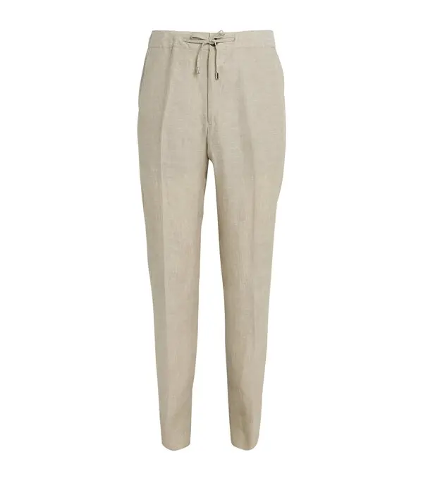FIORONI CASHMERE Linen Drawstring Trousers
