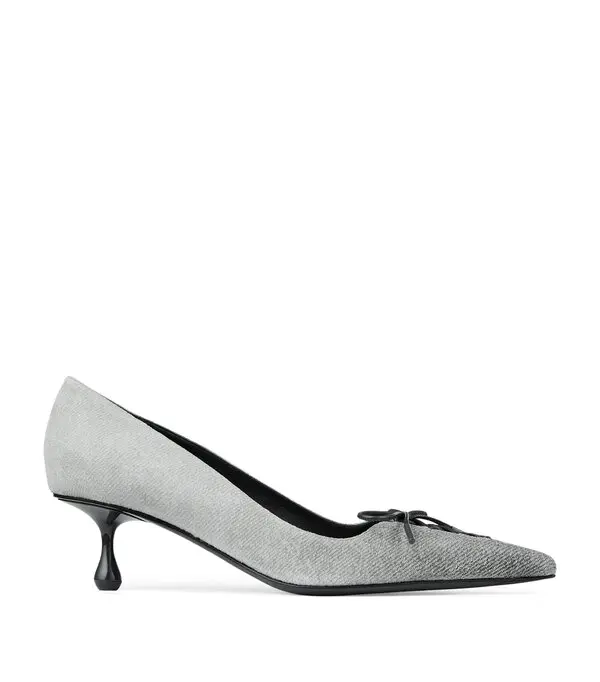 JIMMY CHOO Scarlett 50 Suede Pumps - Grey