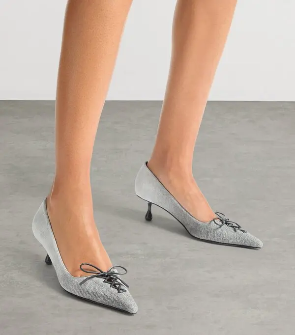 JIMMY CHOO Scarlett 50 Suede Pumps - Grey