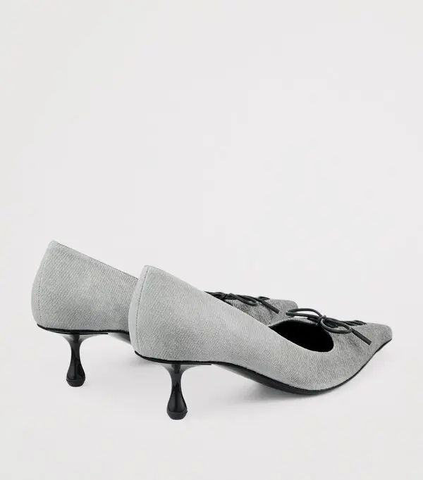 JIMMY CHOO Scarlett 50 Suede Pumps - Grey