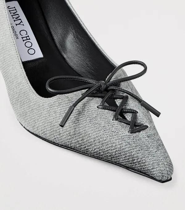 JIMMY CHOO Scarlett 50 Suede Pumps - Grey