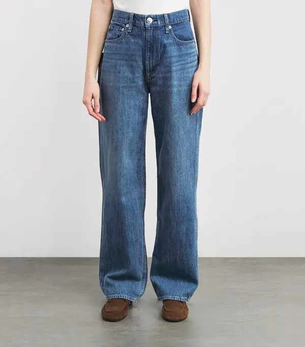 Rag & Bone Shea Straight Jeans - Blue