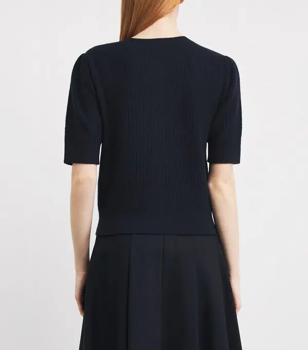 FRAME The Ladder Pointelle Cardigan - Blue