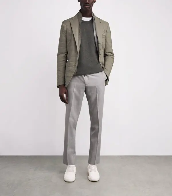 Corneliani Technical Hybrid Blazer Jacket - Green