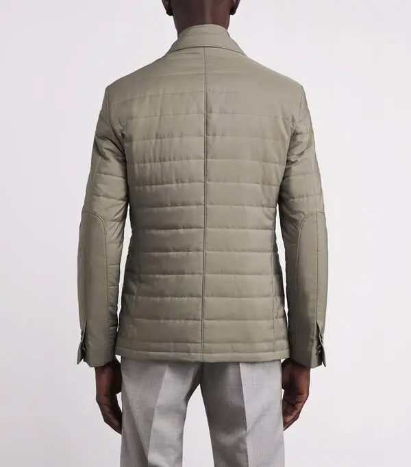 Corneliani Technical Hybrid Blazer Jacket - Green
