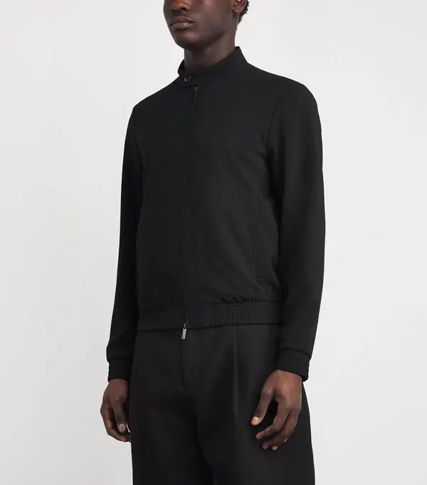 Emporio Armani Technical Fabric Jacket - Black