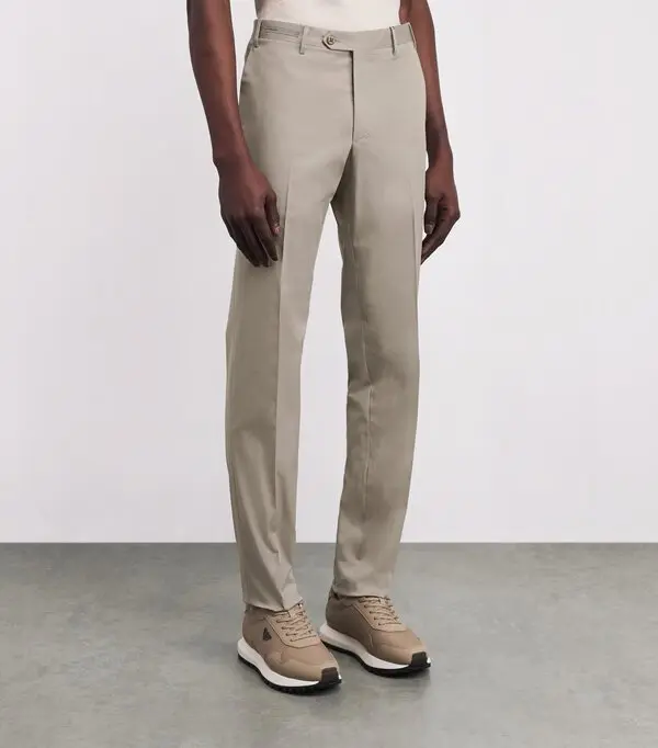 Corneliani Stretch-cotton Tailored Trousers